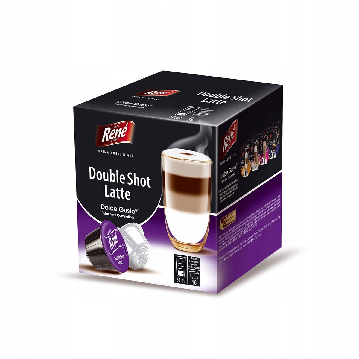 Kapsułki do Dolce Gusto Café René Double Shot Latte 16 szt. (5902480017996) • Cena, Opinie ...