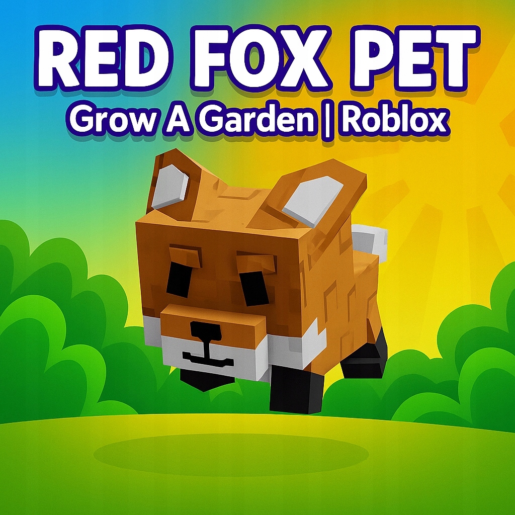 Red Fox | Grow A Garden | GaG | Roblox | Pysio126 • Cena, Opinie - Allegro
