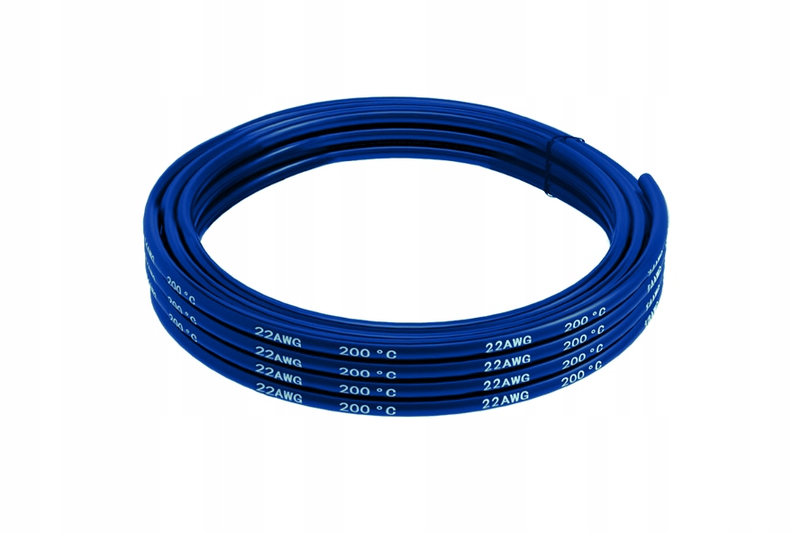 Przewód silikonowy 22 AWG niebieski 1mb 9367593656 - Allegro.pl Przewód silikonowy 22 AWG niebieski 1mb 9367593656 - Allegro.pl