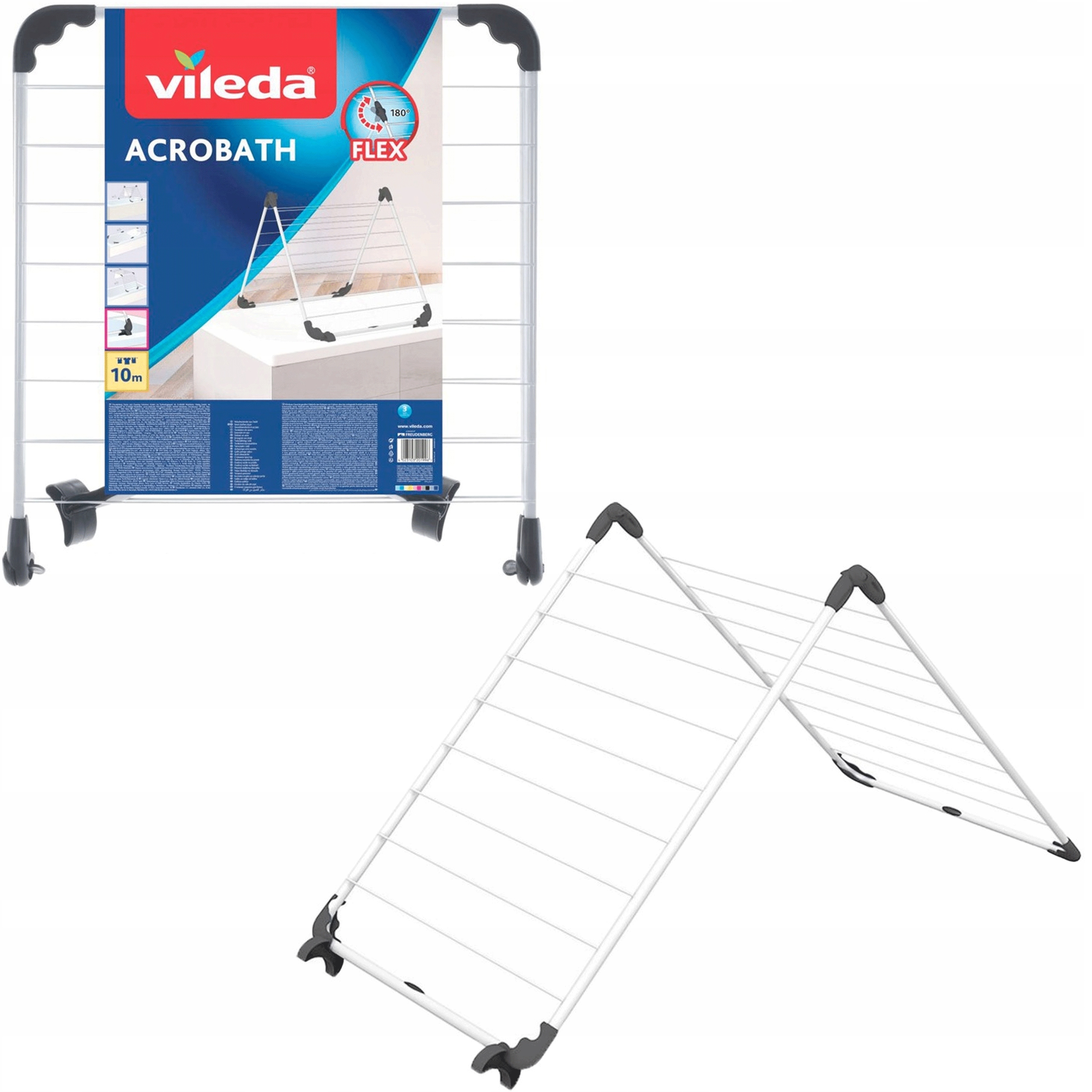 VILEDA Suszarka nawannowa Acrobath 10m (4023103201996) • Cena, Opinie ...