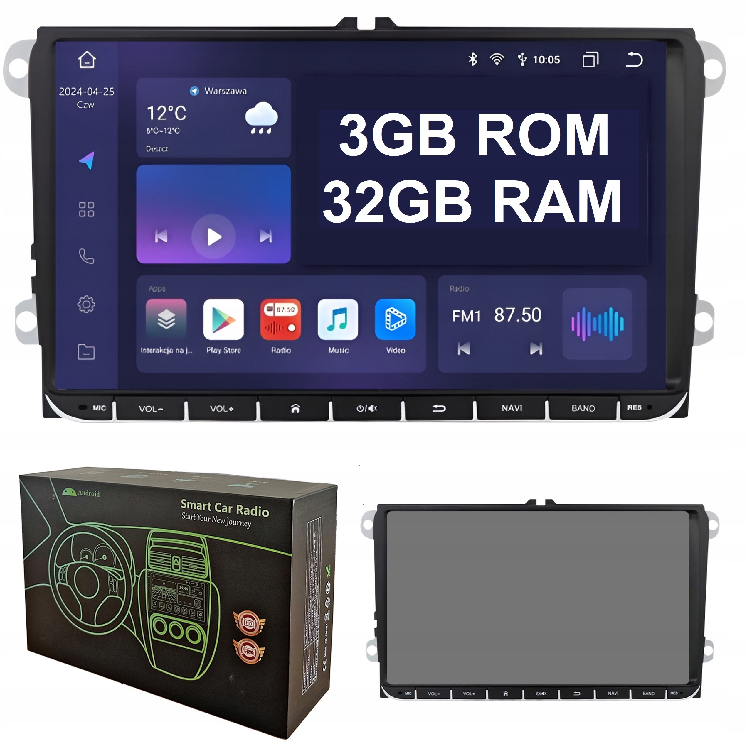 RADIO 2DIN ANDROID DO VW GOLF V 5 VI PASSAT B6 B7 CC POLO V TIGUAN I TOURAN - Sklep, Opinie ...