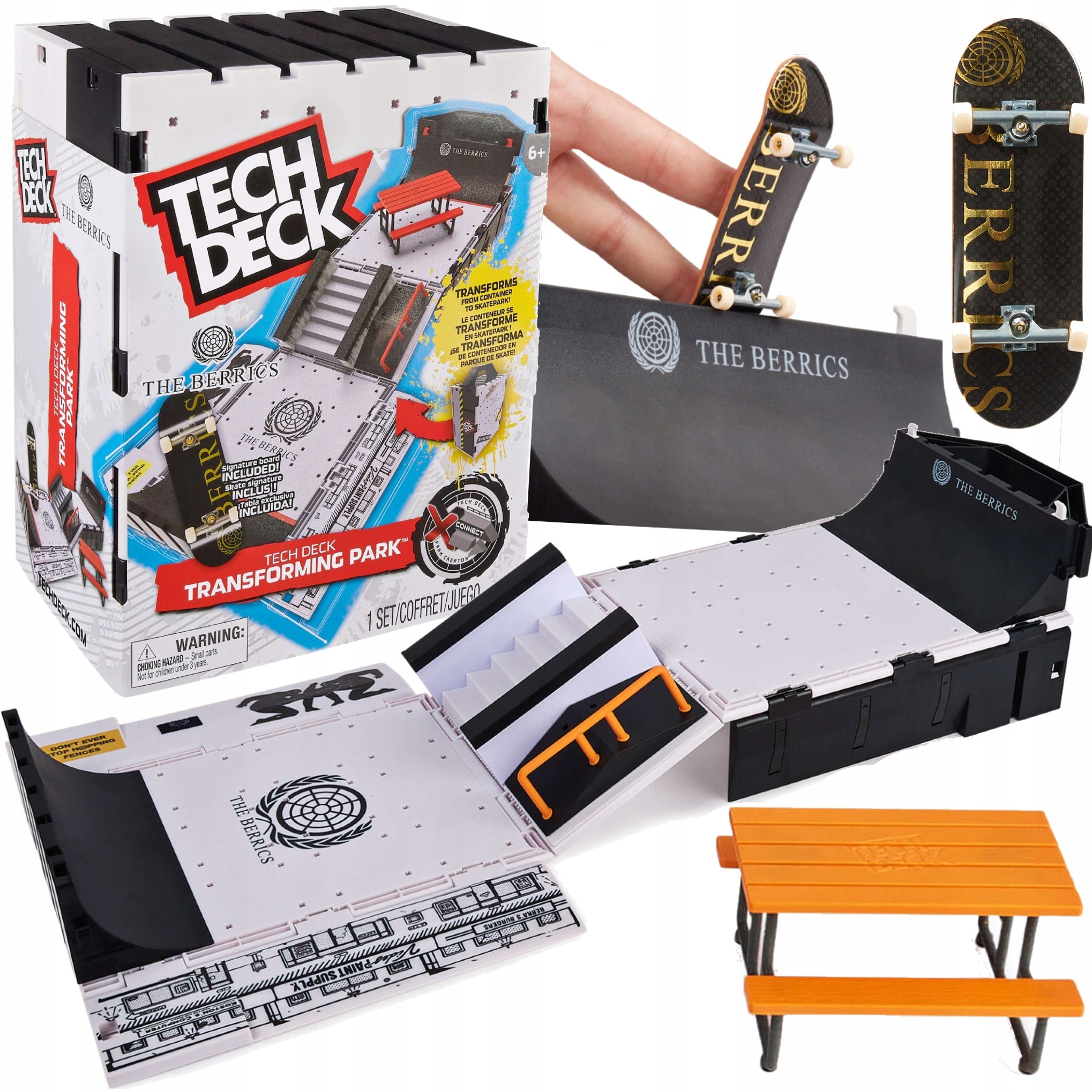 TECH DECK TRANSFORMUJĄCY SKATE PARK + GRATIS DESKA THE BERRICS ...