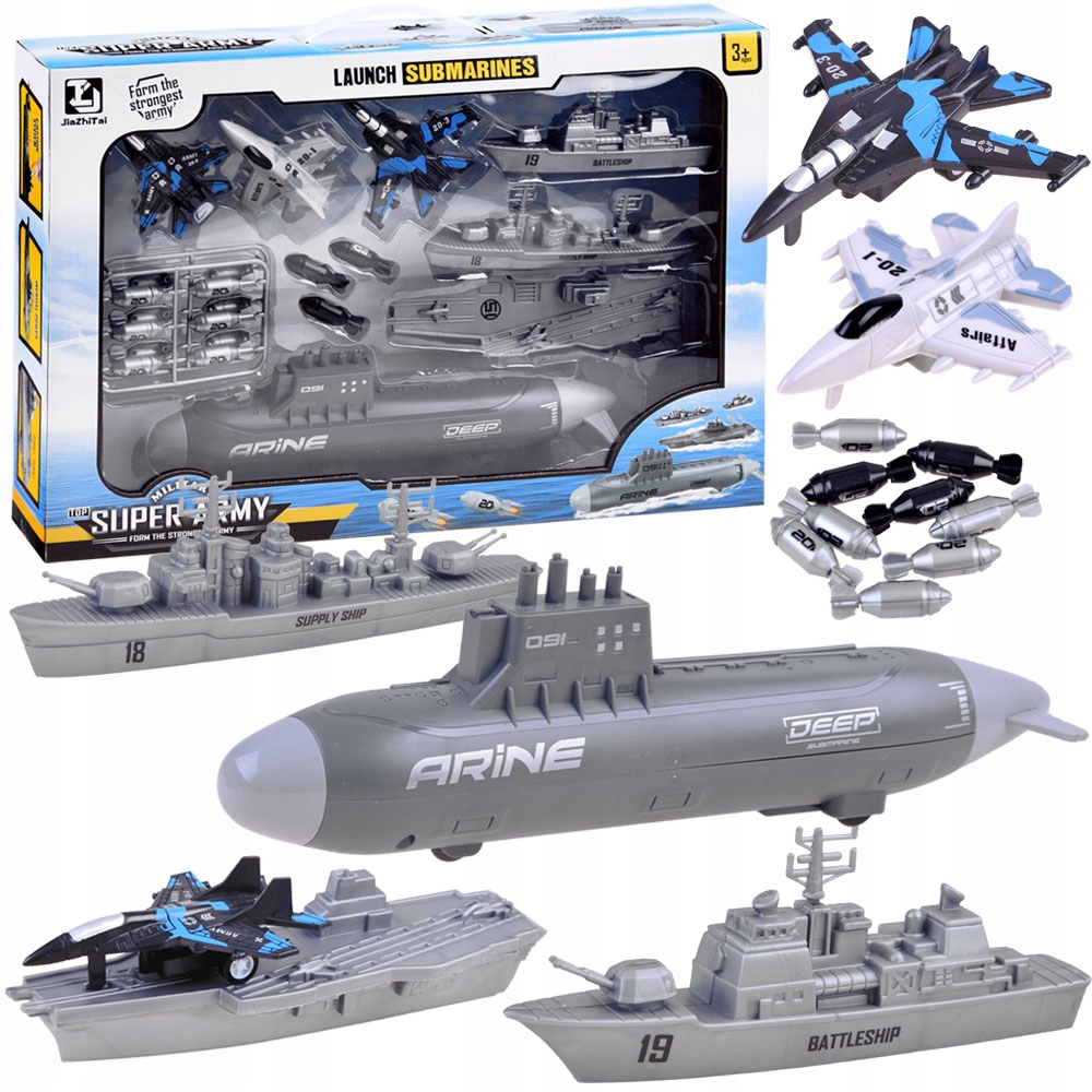 Zestaw Łódź podwodna Statki bitwa morska ZA3812 14719187275 - Allegro.pl