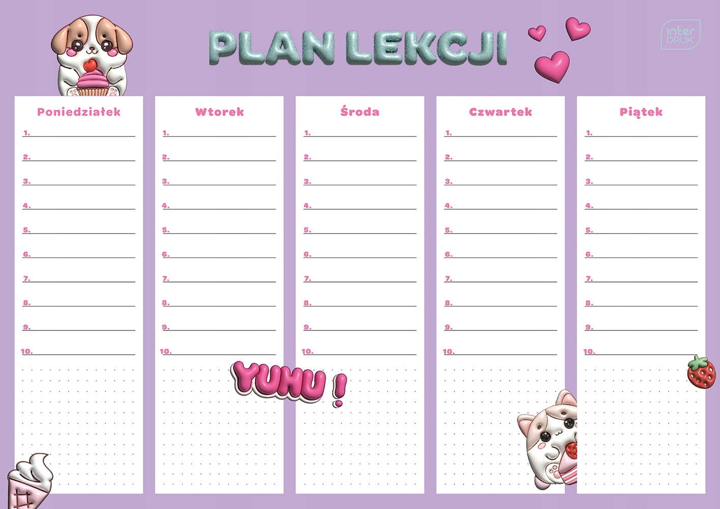 Plan lekcji Interdruk (5902277367228) • Cena, Opinie • Plany lekcji 13815623659 • Allegro