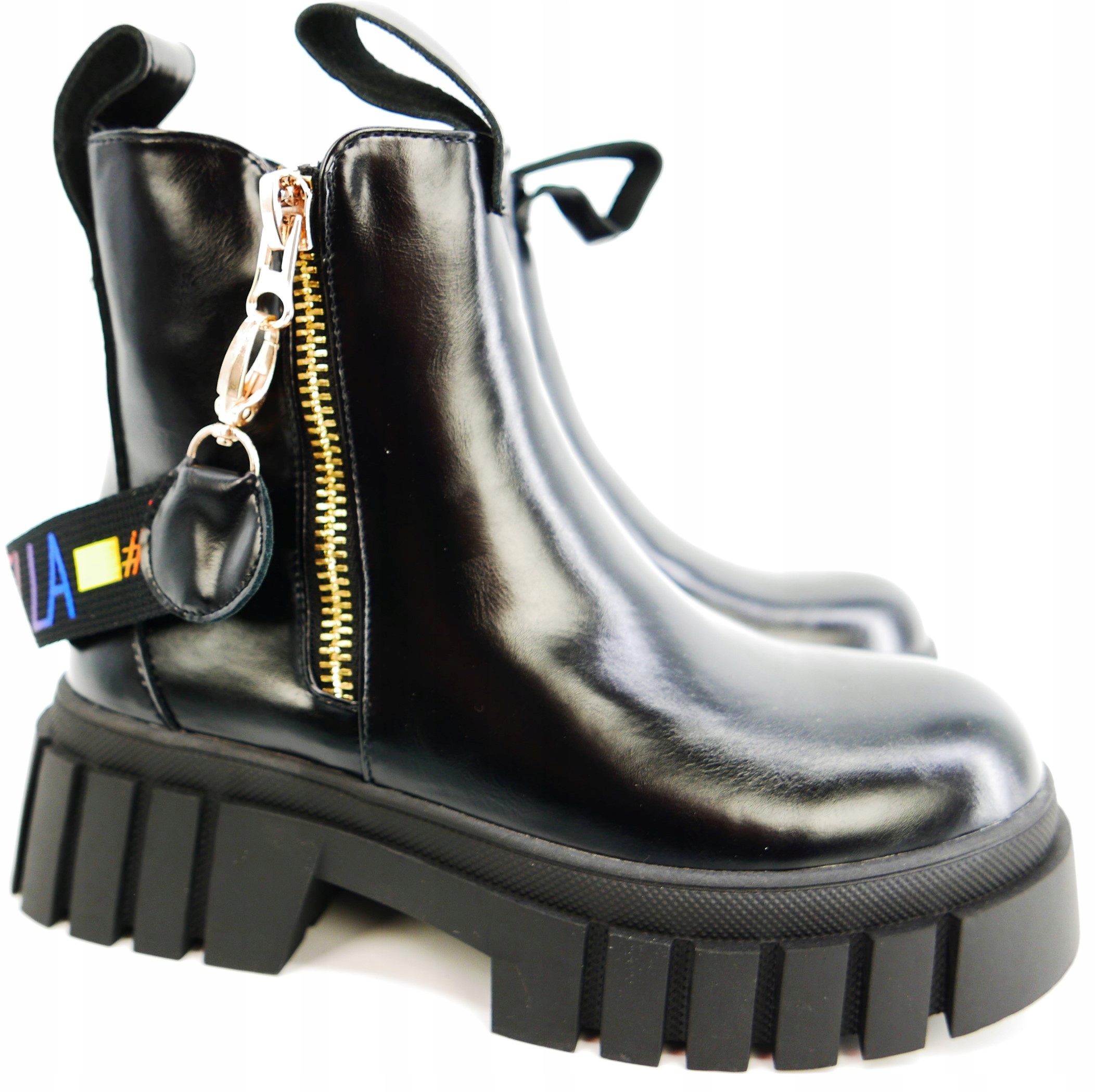 BELLA PARIS BOKACSÍZMÁK WORKER STÍLUSÚ FEKETE Ökológiai BŐR R40, • Ár ...