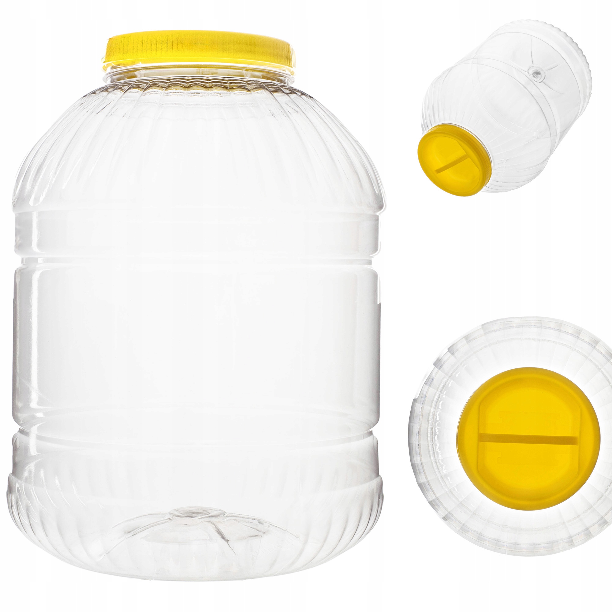 Słoik plastikowy Kadax K4495 15 l przezroczysty (5903699435847) • Cena ...