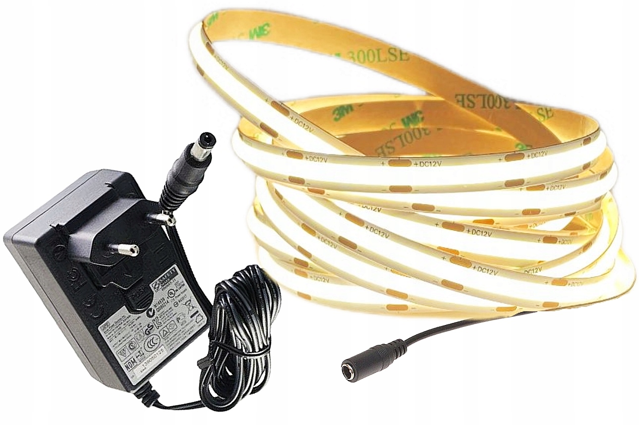 Zestaw Taśma NEON LED COB biała neutralna 480D/m 990lm/m gotowy montaż ...