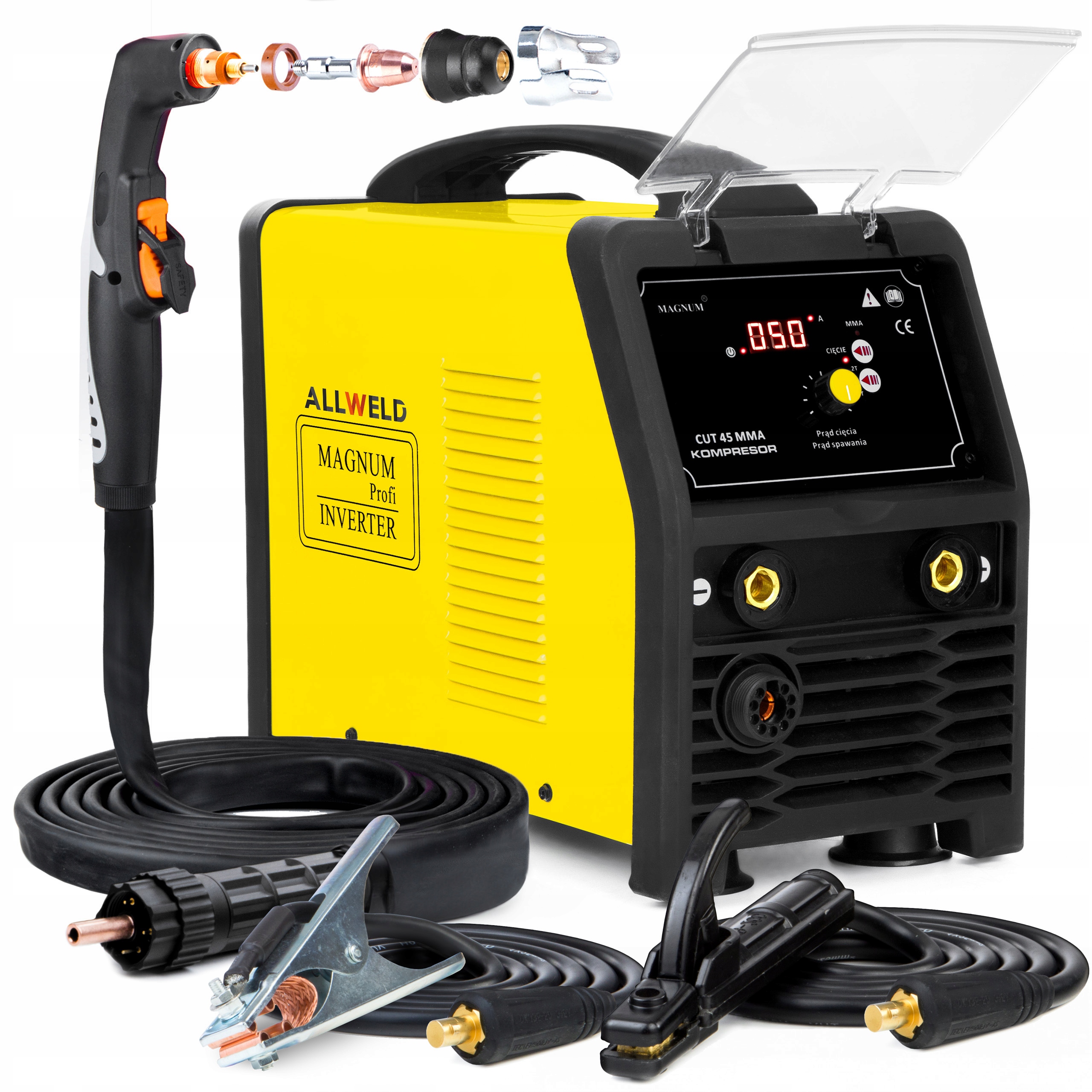 PRZECINARKA PLAZMOWA PLAZMA PLASMA MAGNUM CUT 45 COMPRESSOR 230V 200A ...