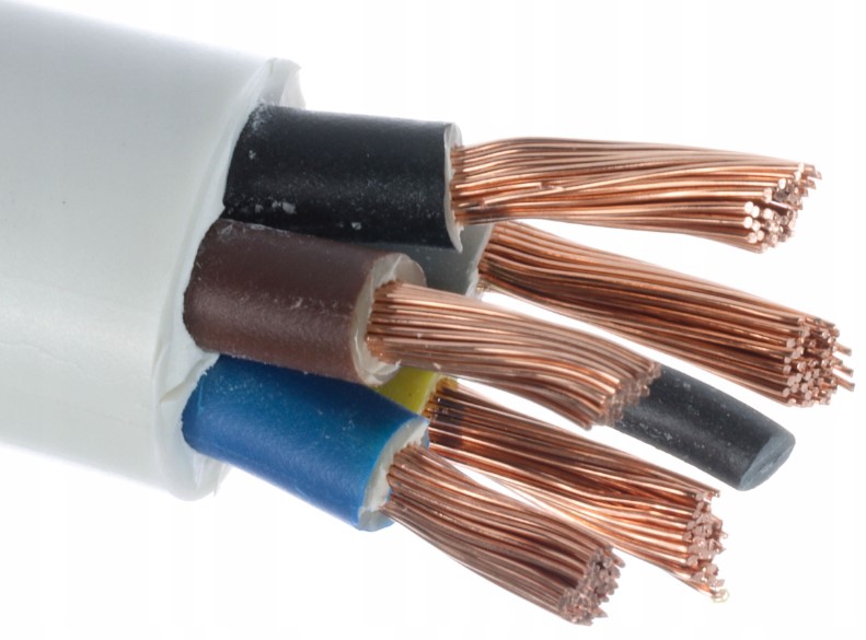 Przewód Okrągły elektryczny, instalacyjny OWY Elpar 5 x 4 ...