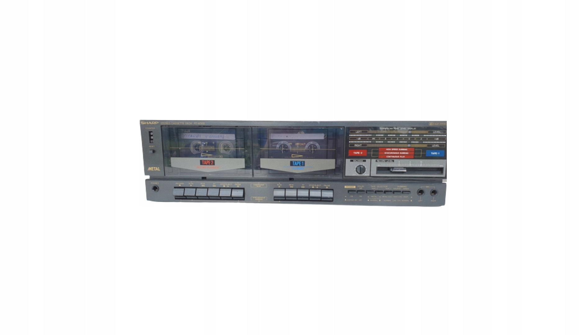 sharp RT W500 Stereo Cassette Deck magnetofon - Sklep, Opinie, Cena w ...
