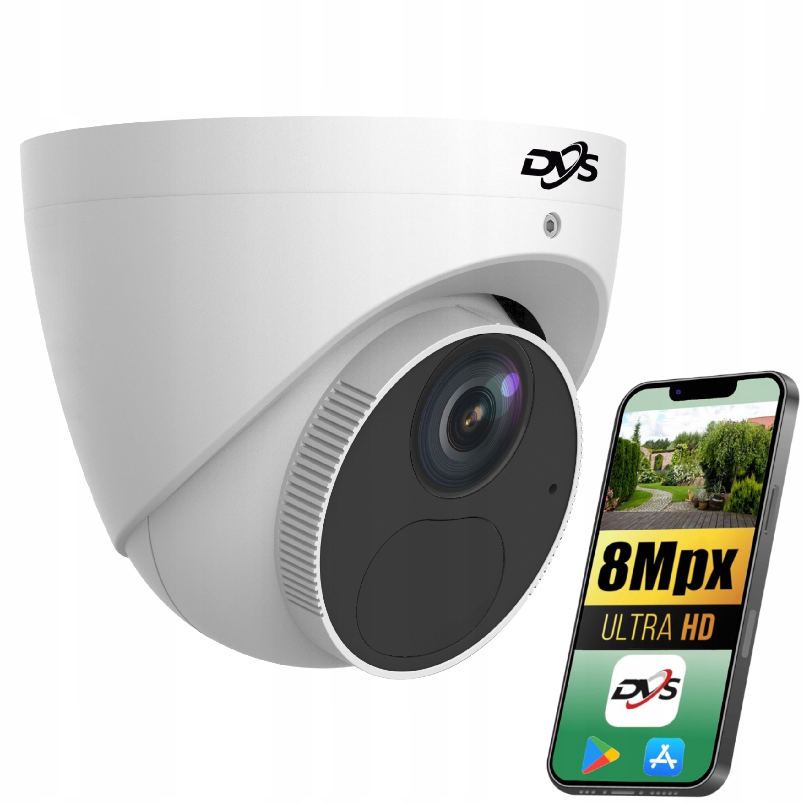 Zewnętrzna kamera IP PoE do monitoringu kopułkowa 8Mpx 4K ULTRA HD ONVIF - Sklep, Opinie, Cena w ...