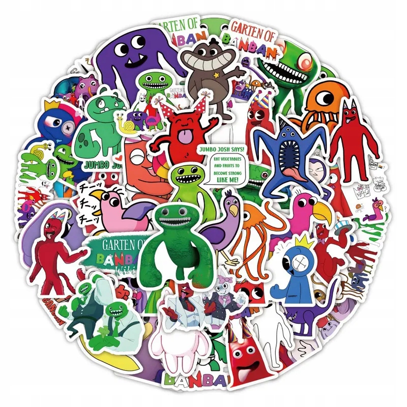 GARTEN OF BANBAN naklejki Roblox WODOODPORNE 50 szt. Josh Opila ...