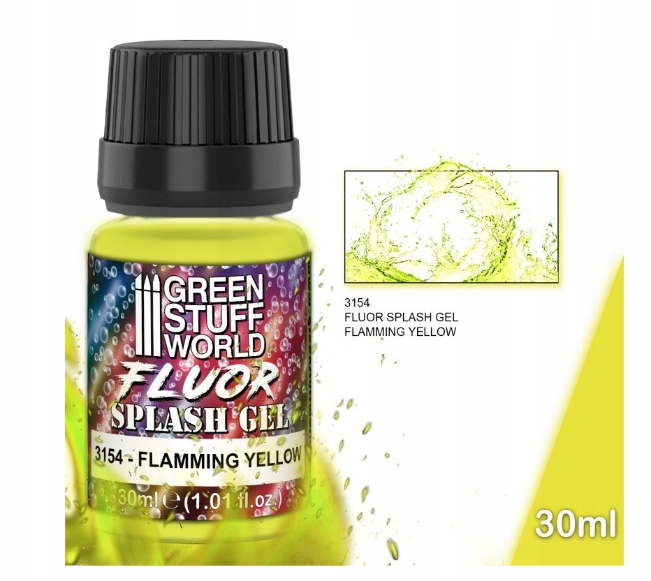 Fluor Splash Gel - Flaming Yellow by GSW - Stan: Nowy 22.50PLN - Sklepy ...