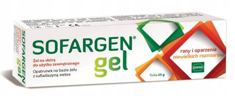 SOFARGEN GEL ŻEL OPATRUNEK NA RANY ZE SREBREM AG (8050762831536) • Cena ...