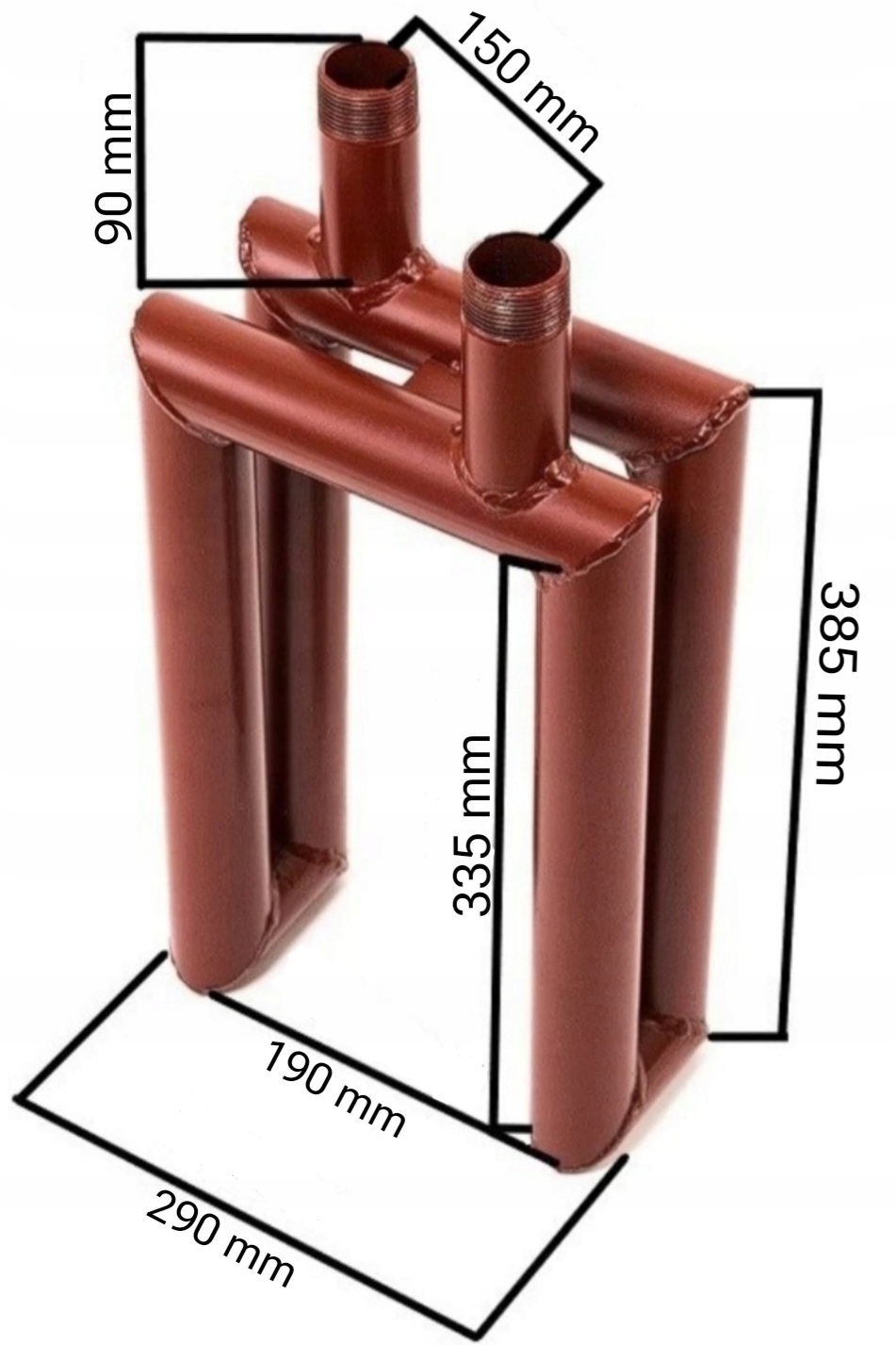 Wężownica podkowa wodna duża do pieca kuchni węglowej + łopatka ...