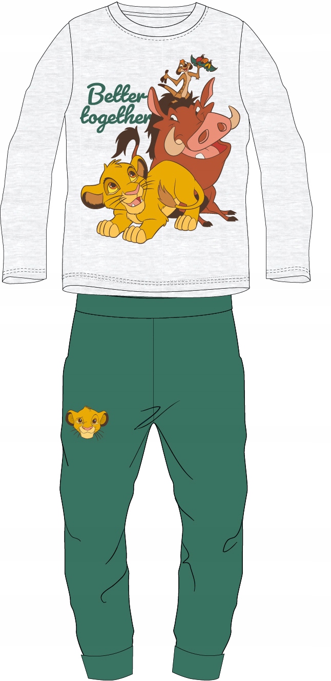 PIŻAMA CHŁOPIĘCA KRÓL LEW SIMBA TIMON PUMBA 98 • Cena, Opinie - Allegro