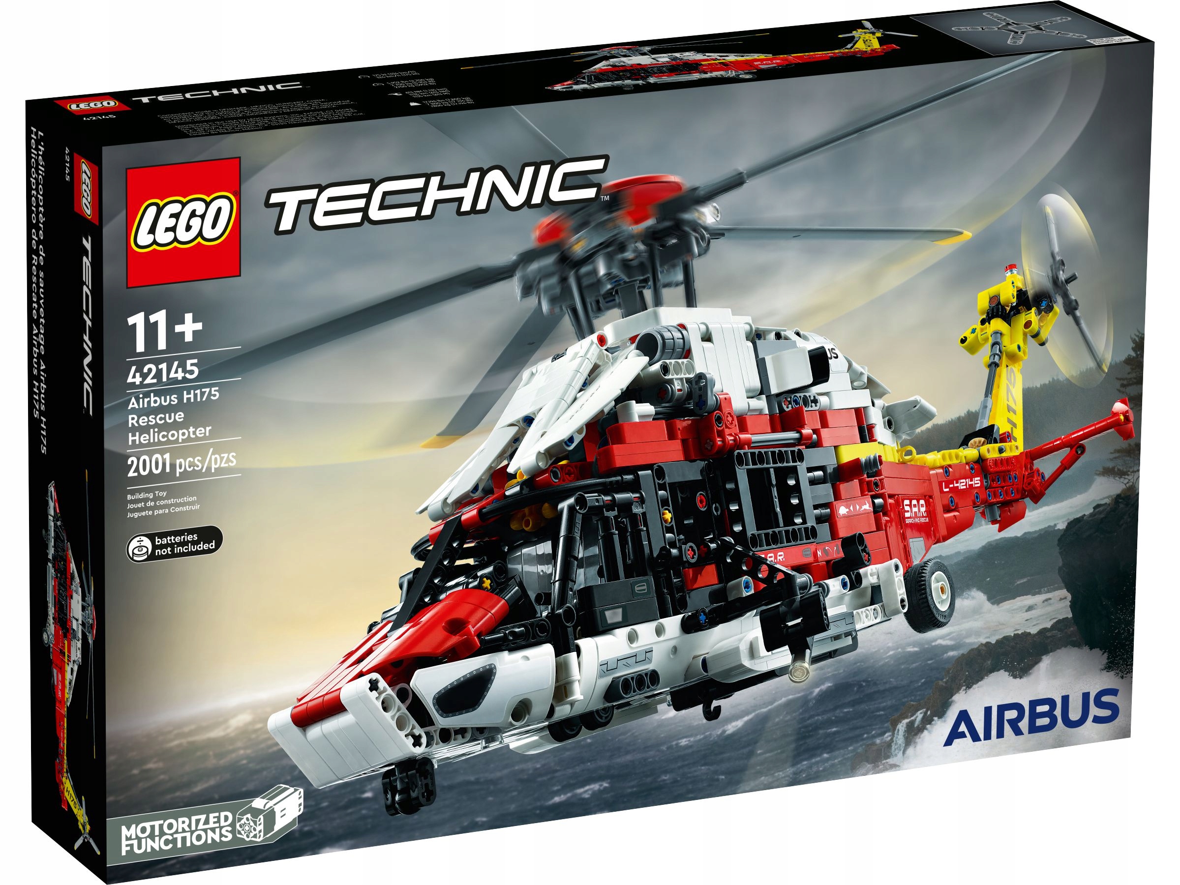 LEGO 42145 TECHNIC HELIKOPTER RATUNKOWY AIRBUS H17 12451796994 - Allegro.pl