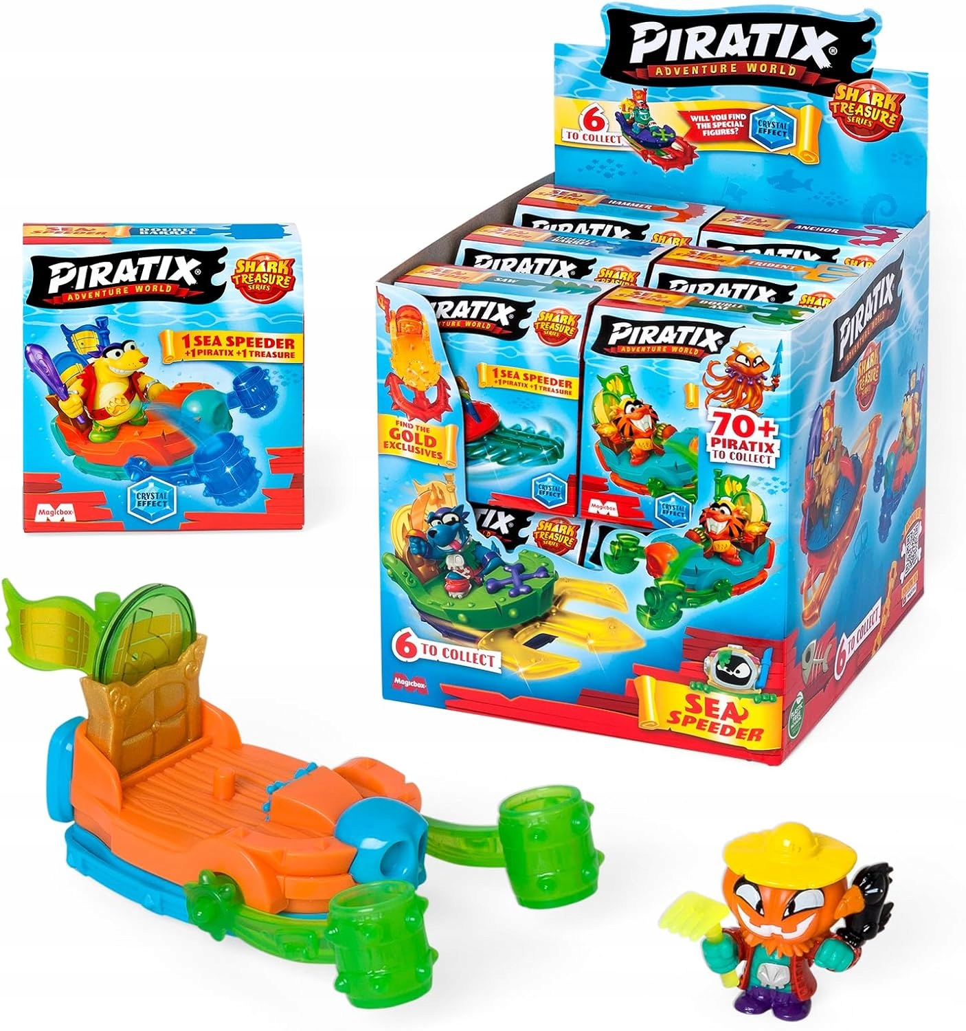 MagicBox - Piratix Seria 2 Shark Treasure - Sea Speeder (8431618035993 ...