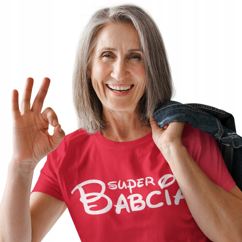Dárek ke Dni babiček Tričko Super Babička bavlněné k narozeninám L za ...
