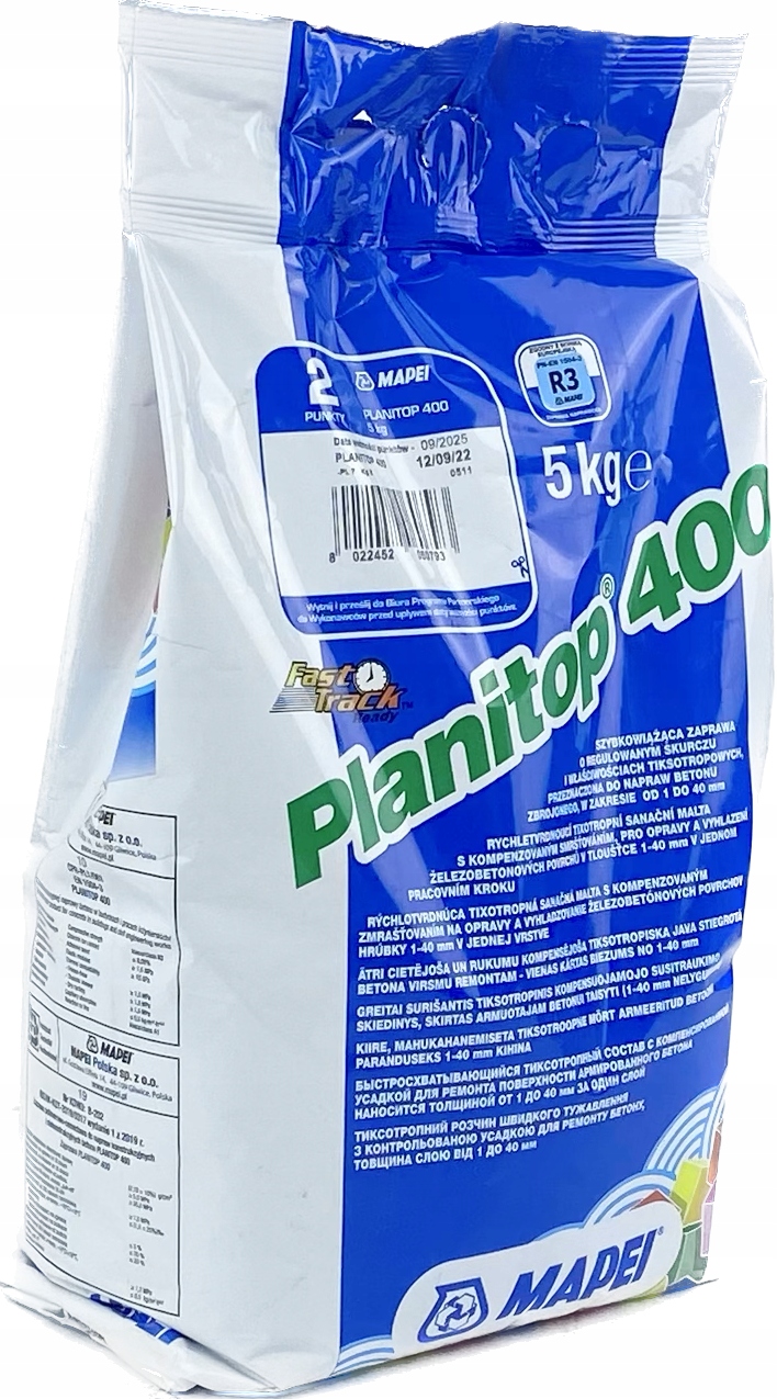 Zaprawa do naprawy betonów Mapei Planitop 400 (8022452060793) • Cena ...
