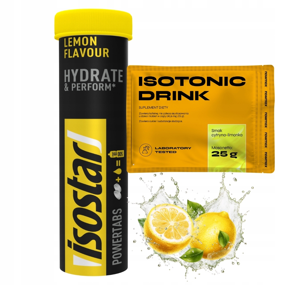 Izotonik tabletki Isostar Powertabs Koncentrat smak cytrynowy 120 g 1 szt. • Cena, Opinie - Allegro