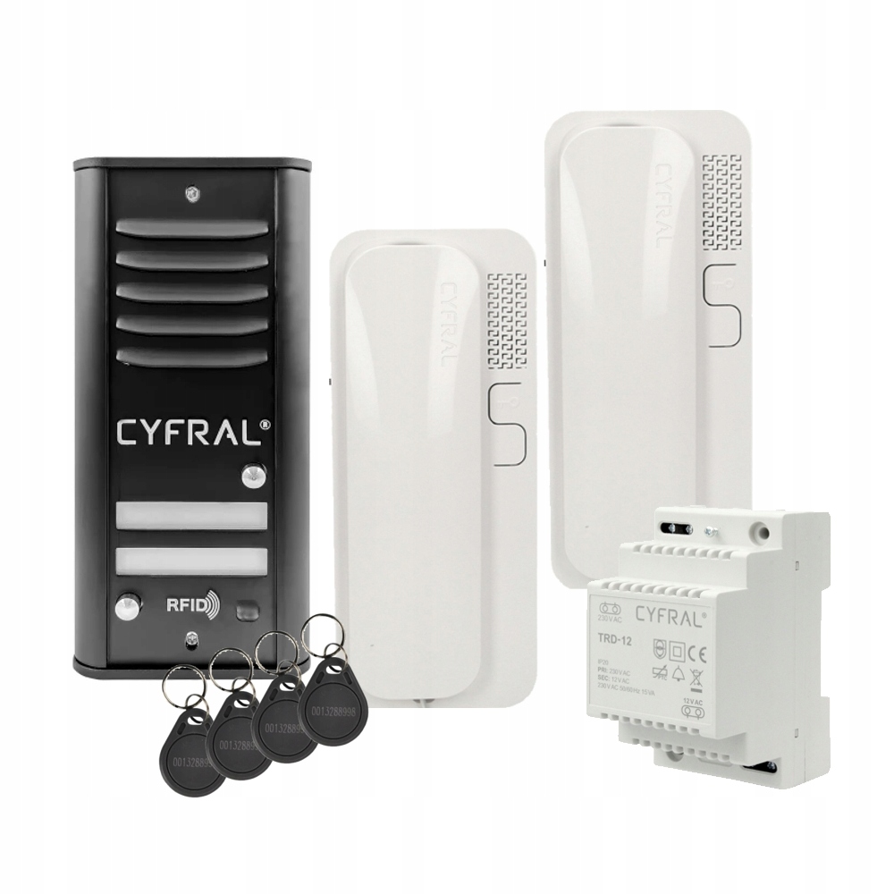 DOMOFON CYFRAL COSMO R2 2-lokatorski czytnik RFID (C41A275) • Cena ...