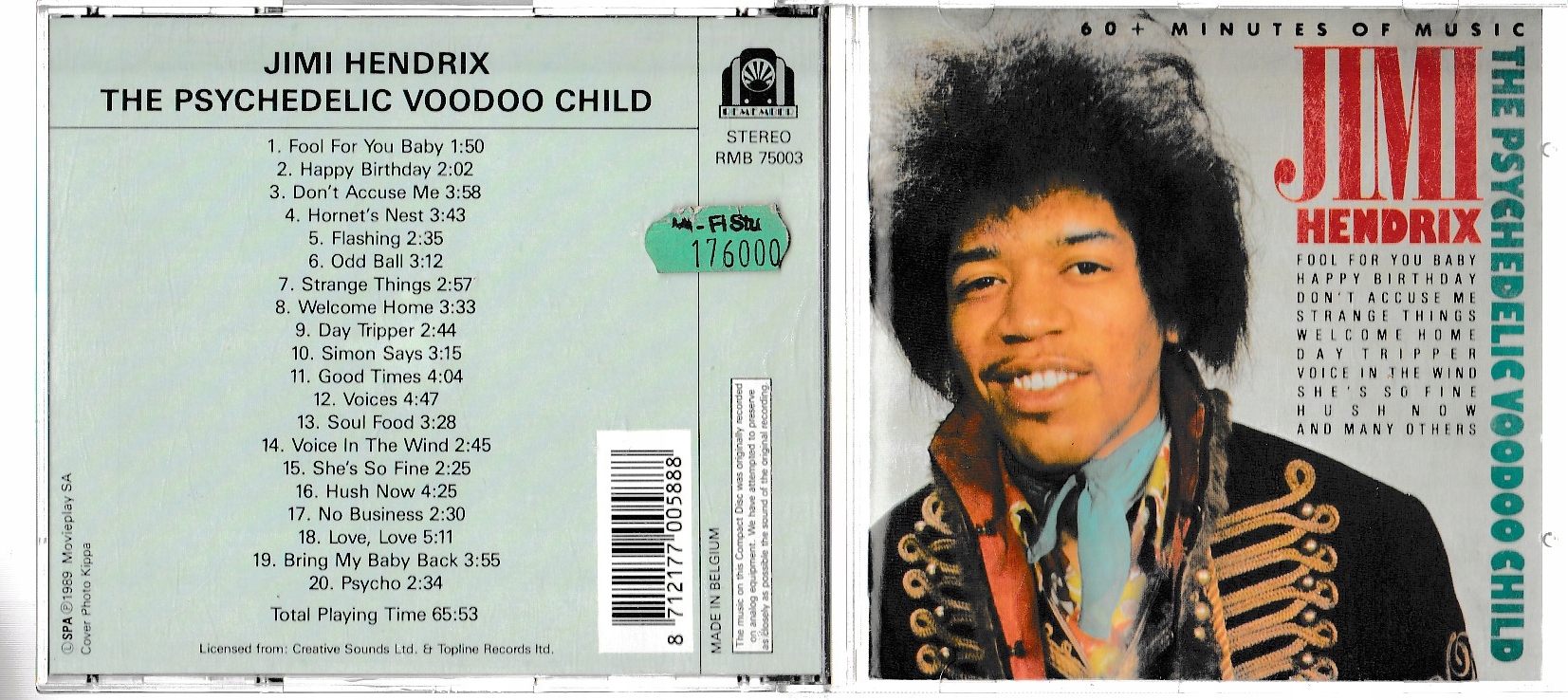 Płyta CD Jimi Hendrix - The Psychedelic Voodoo Child ...