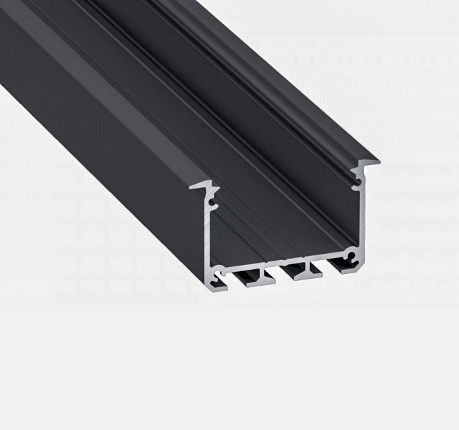 Profil aluminiowy INSO czarny listwa Taśma led 3m (5903672016681 ...