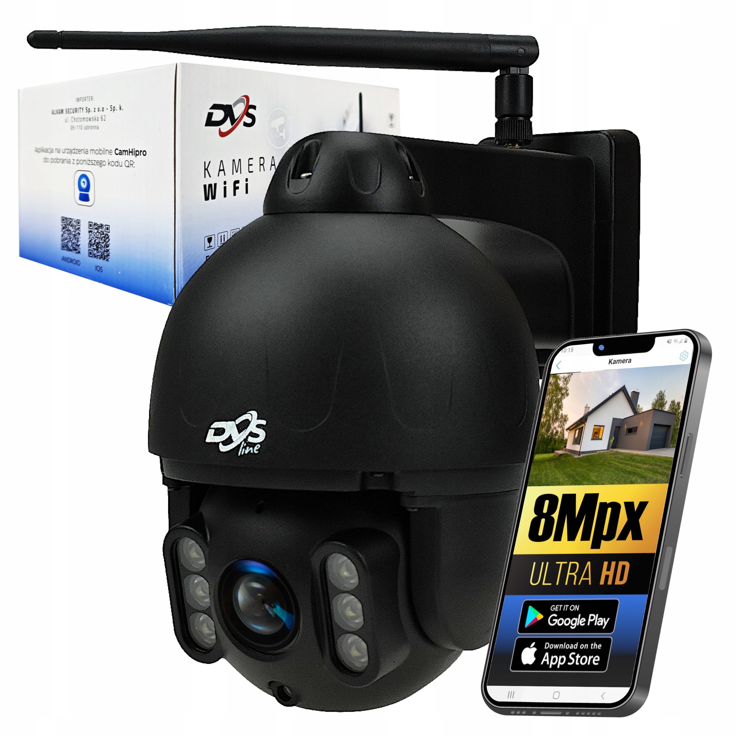 KAMERA OBROTOWA IP WIFI 8MP 4K SONY AUTOTRACKING IP66 MONITORING ZEWNETRZNY - Sklep, Opinie ...
