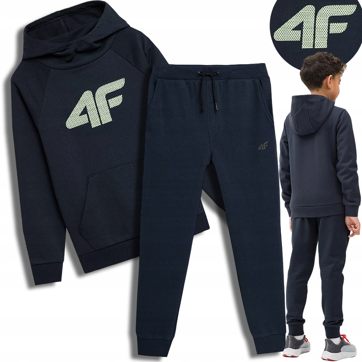 KOMPLET DRESOWY SPORTOWY DRES 4F DRESY DLA CHŁOPCA 13947605668 - Allegro.pl