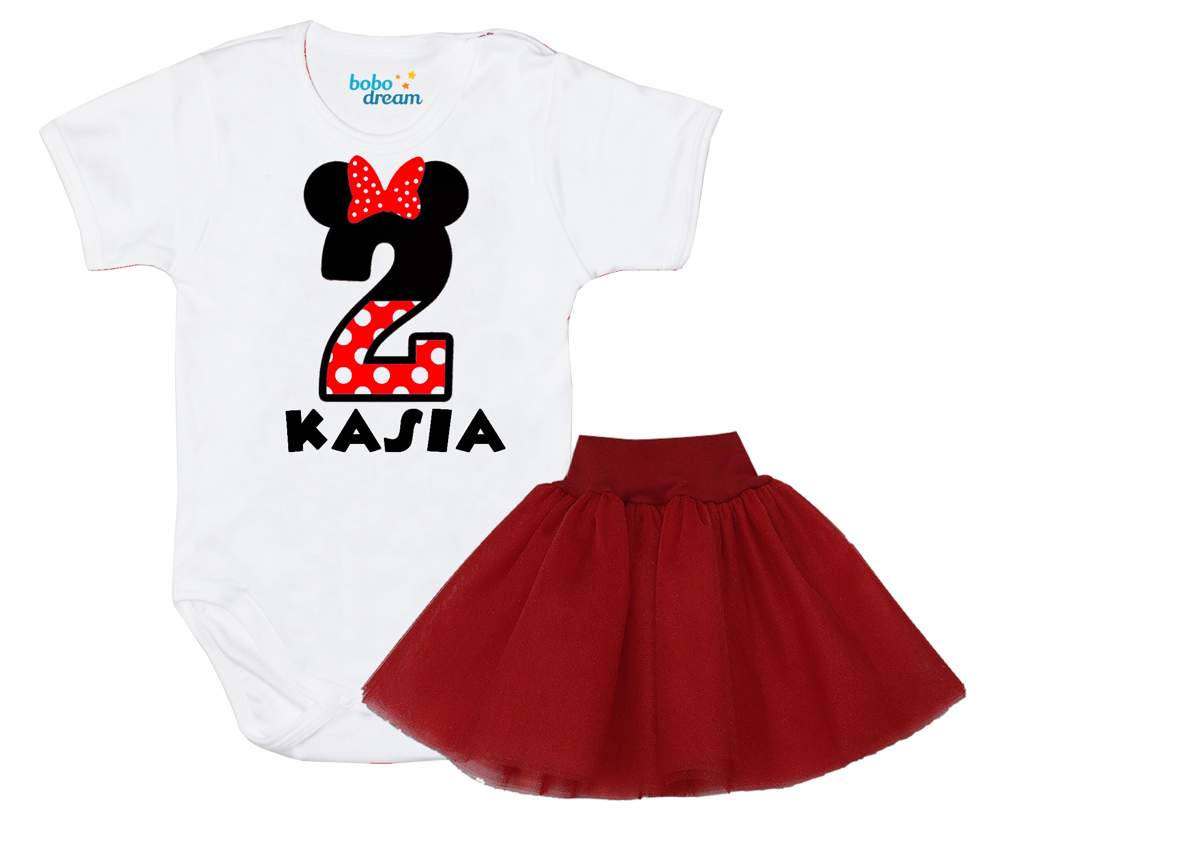 Súprava body a sukňa Narodeniny 2 roky 74, • Ceny, Recenzie - Allegro