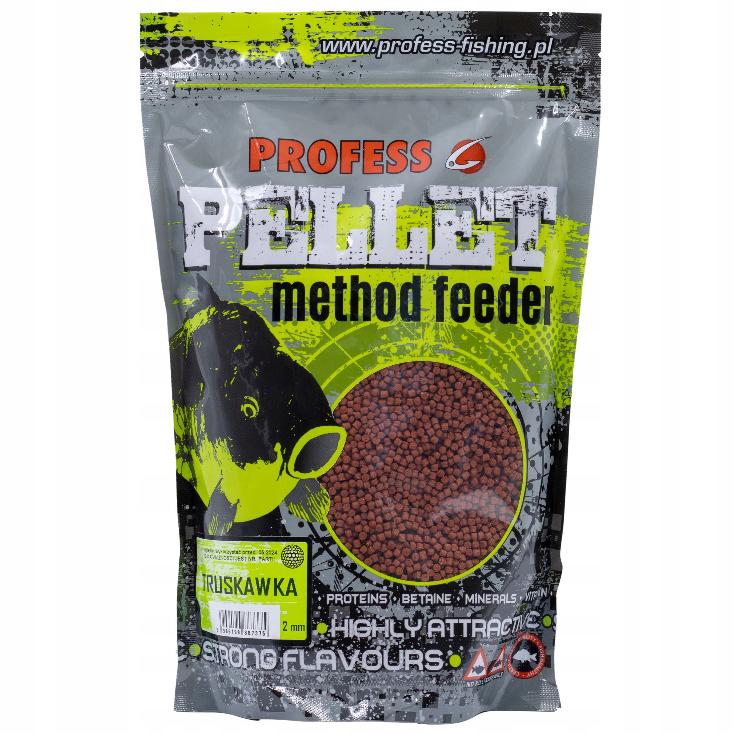 Pellet 2 mm Method Feeder TRUSKAWKA 700 g Profess - p-9937 - 12459042766 - Allegro.pl