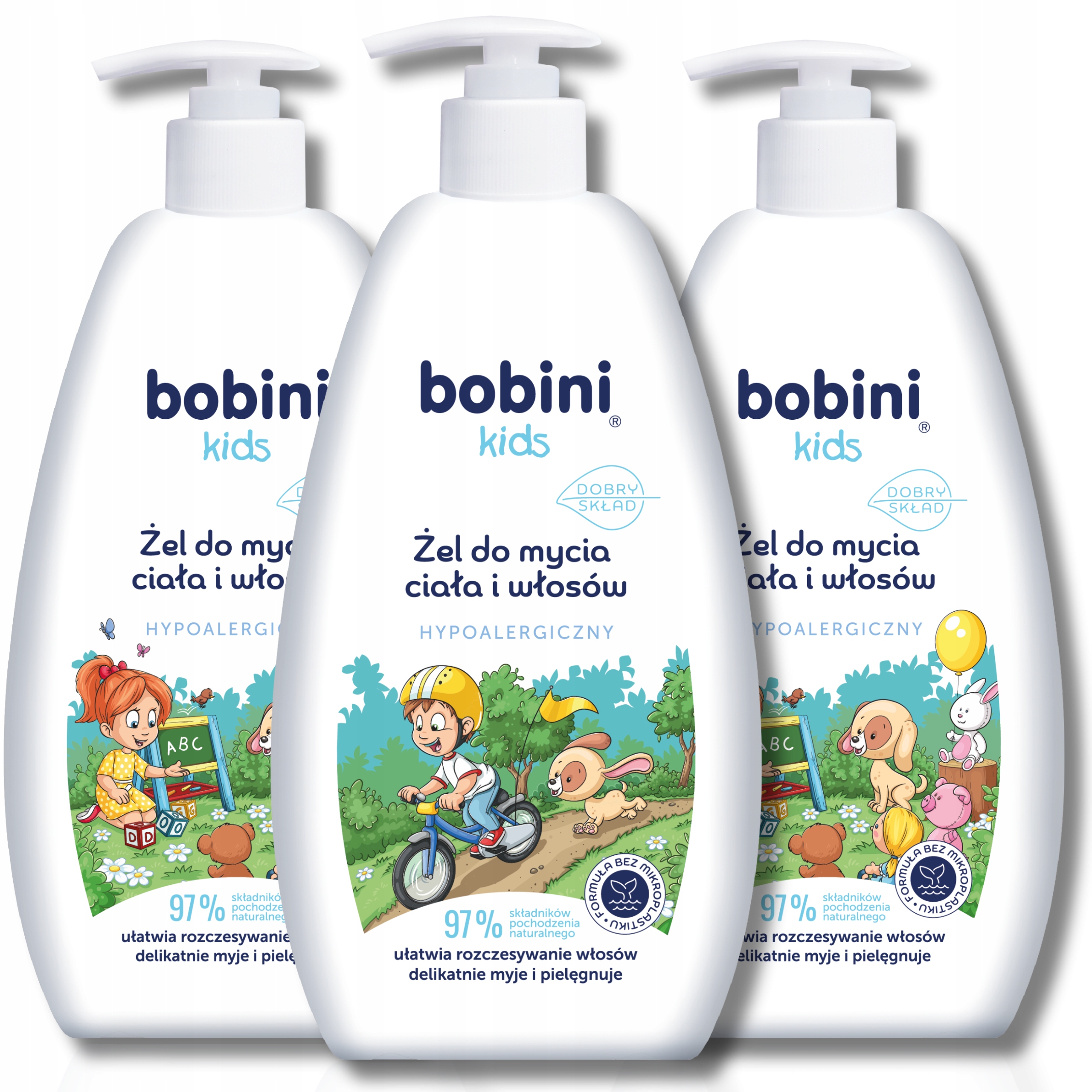 Bobini Kids Żel do Mycia Ciała i Włosów 2w1 500ml (5900931038521 ...