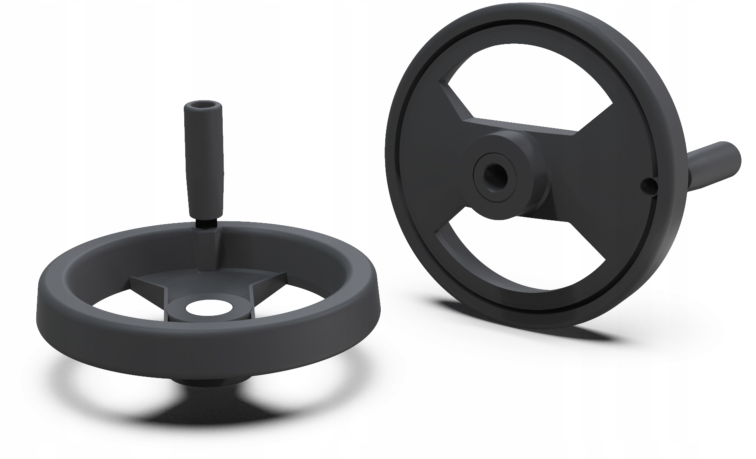 KOŁO RĘCZNE DWURAMIENNE RĘKOJEŚĆ STAŁA FI100 PA+GF • Cena, Opinie ...