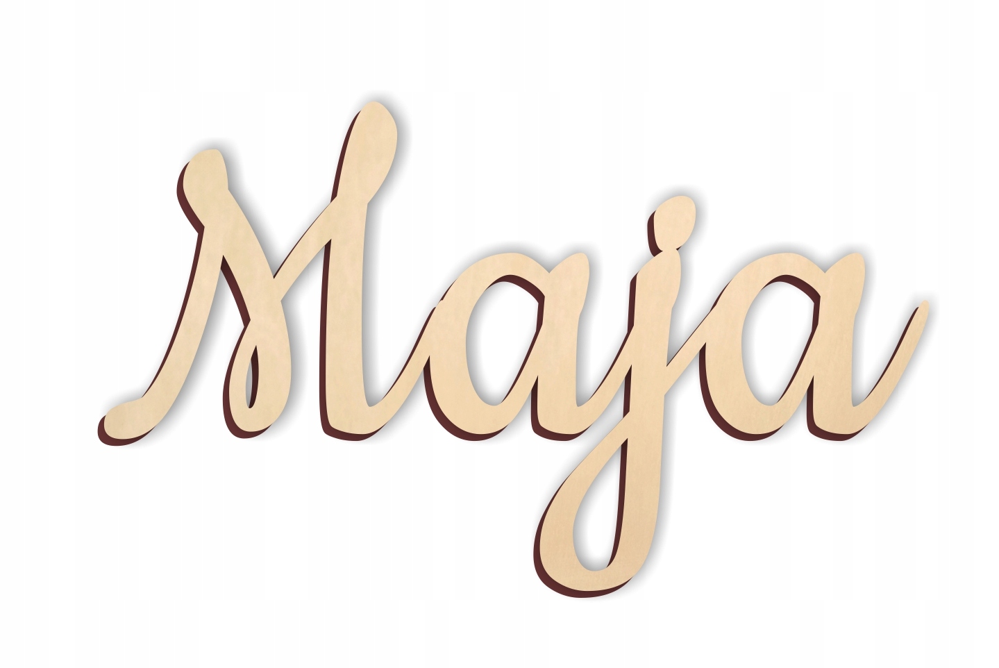 Drewniany Napis Dowolne Imię 4-5 liter Nadia Maja 13585897252 - Allegro.pl