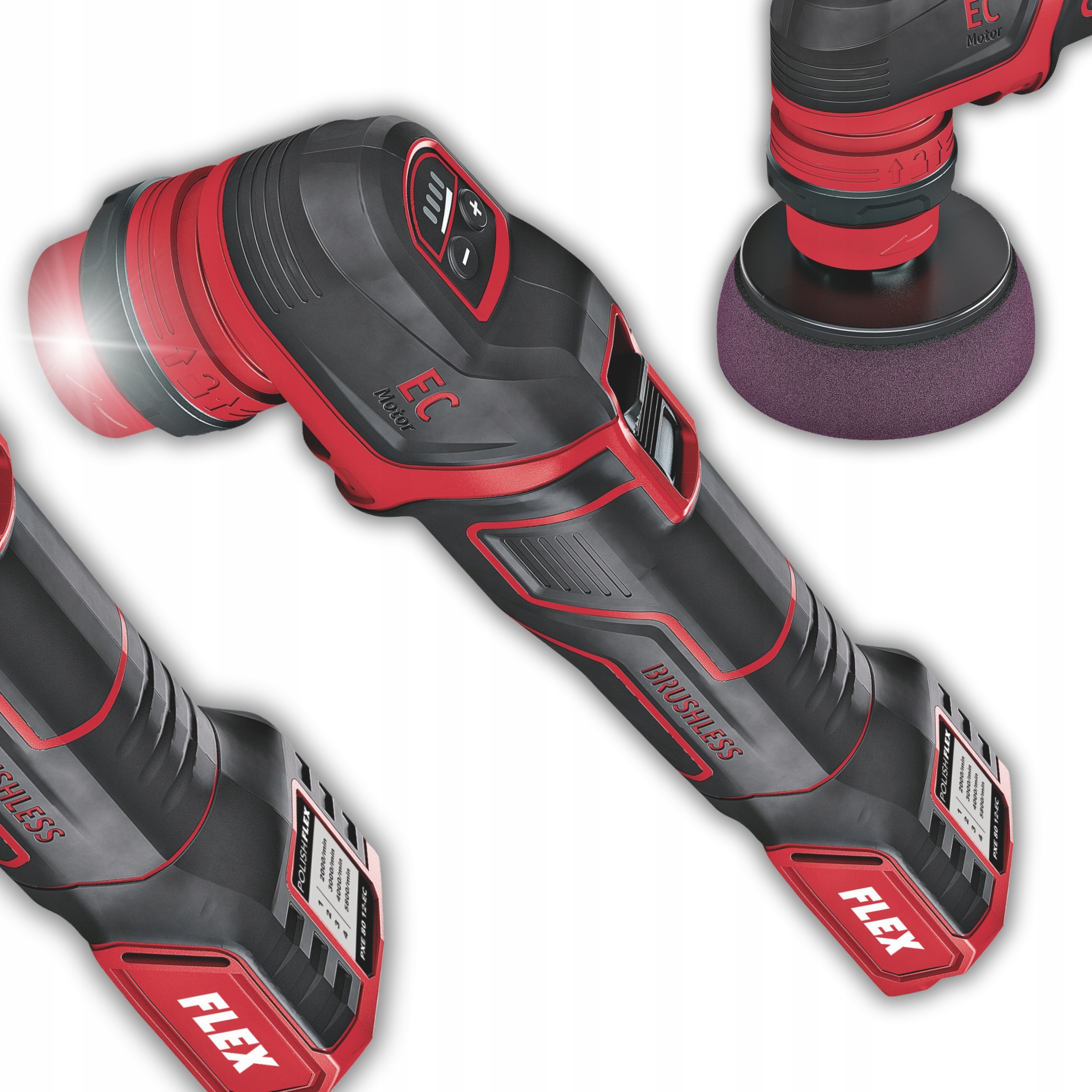 POLERKA AKUMULATOROWA Z GŁOWICĄ MIMOŚRODOWĄ I ROTACYJNĄ PXE 80 12-EC ...