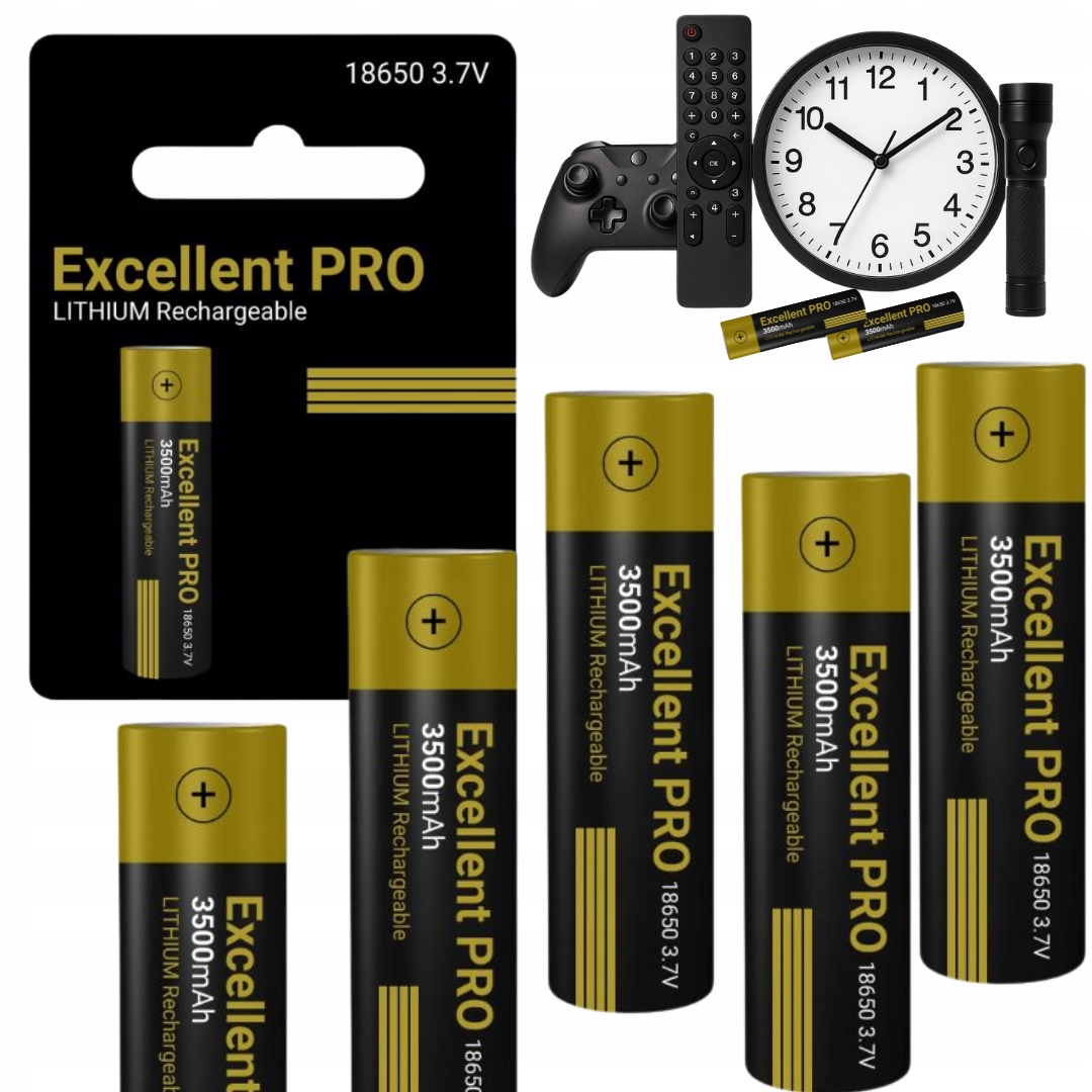 WYOSKIEJ JAKOŚCI AKUMULATOR 3000mAh 3.7V EXCELLENT PRO Li-Ion 1 sztuka ...