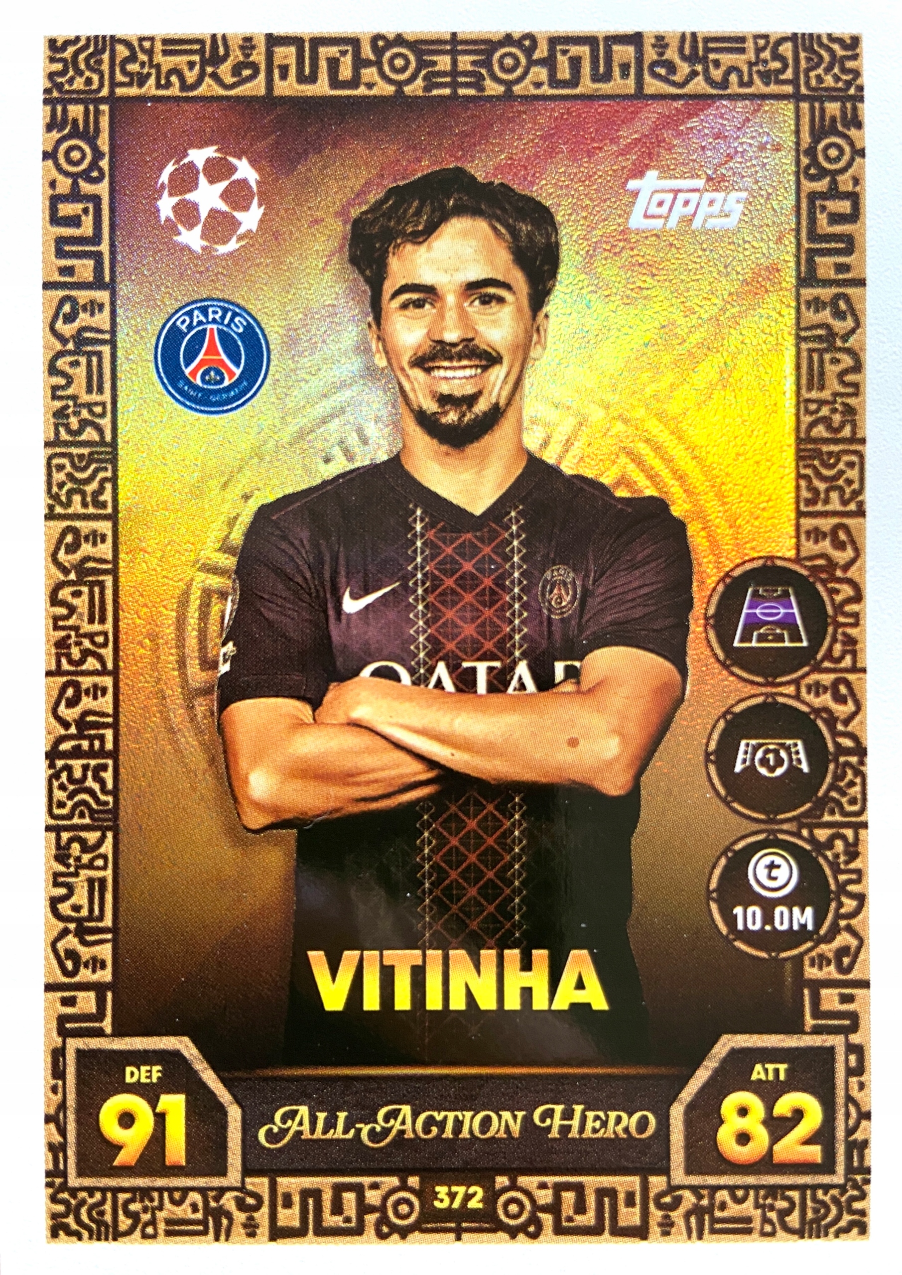 MATCH TÁMADÁS UCL 2025/26 2026 ALL-ACTION HERO 372 VITINHA PSG za 925.00HUF-ért - Allegro