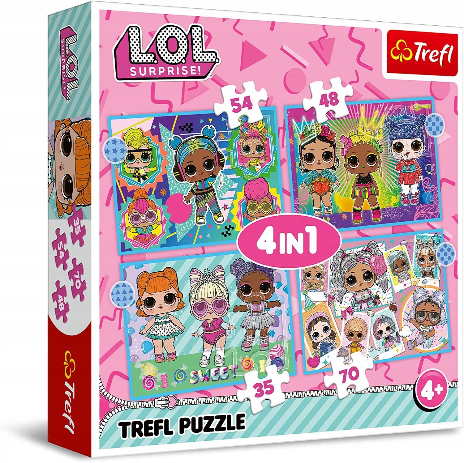 TREFL 4W1 POZNAJ LALECZKI LOL SURPRISE (PUZZLE) 12645782294 - Allegro.pl