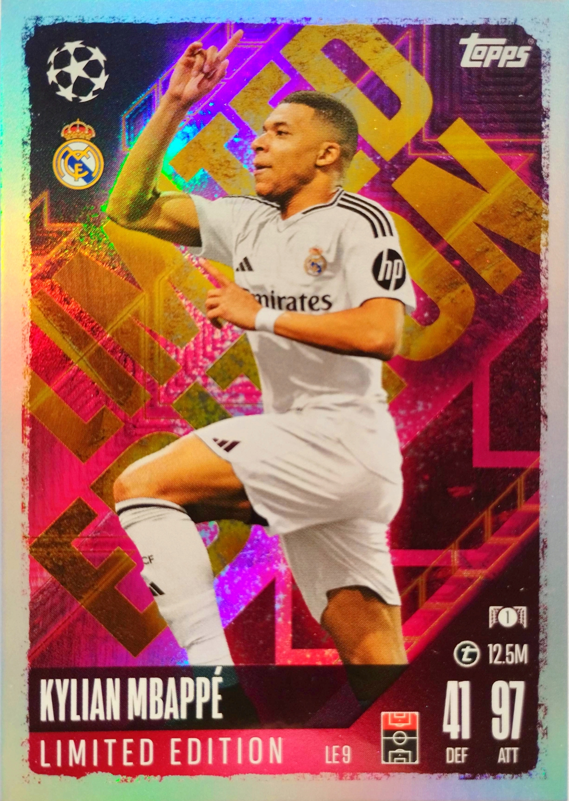 TOPPS MATCH ATTAX 2024-2025 LIMITED LE 9 KYLIAN MBAPPE REAL MADRYT - 16994604705 - Allegro