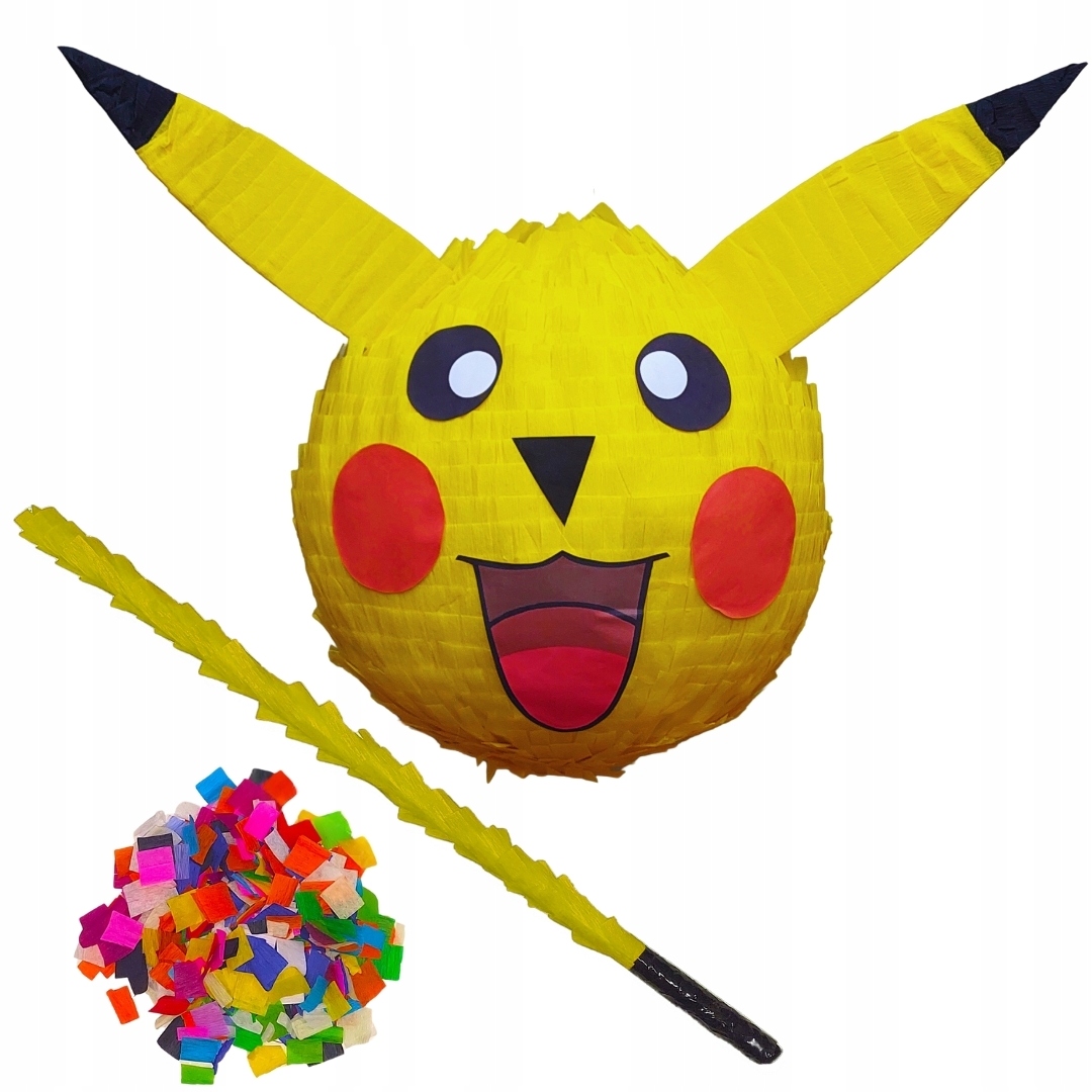 Na urodziny PINIATA PIKACHU POKEMON PINATA urodzinowa • Cena, Opinie ...