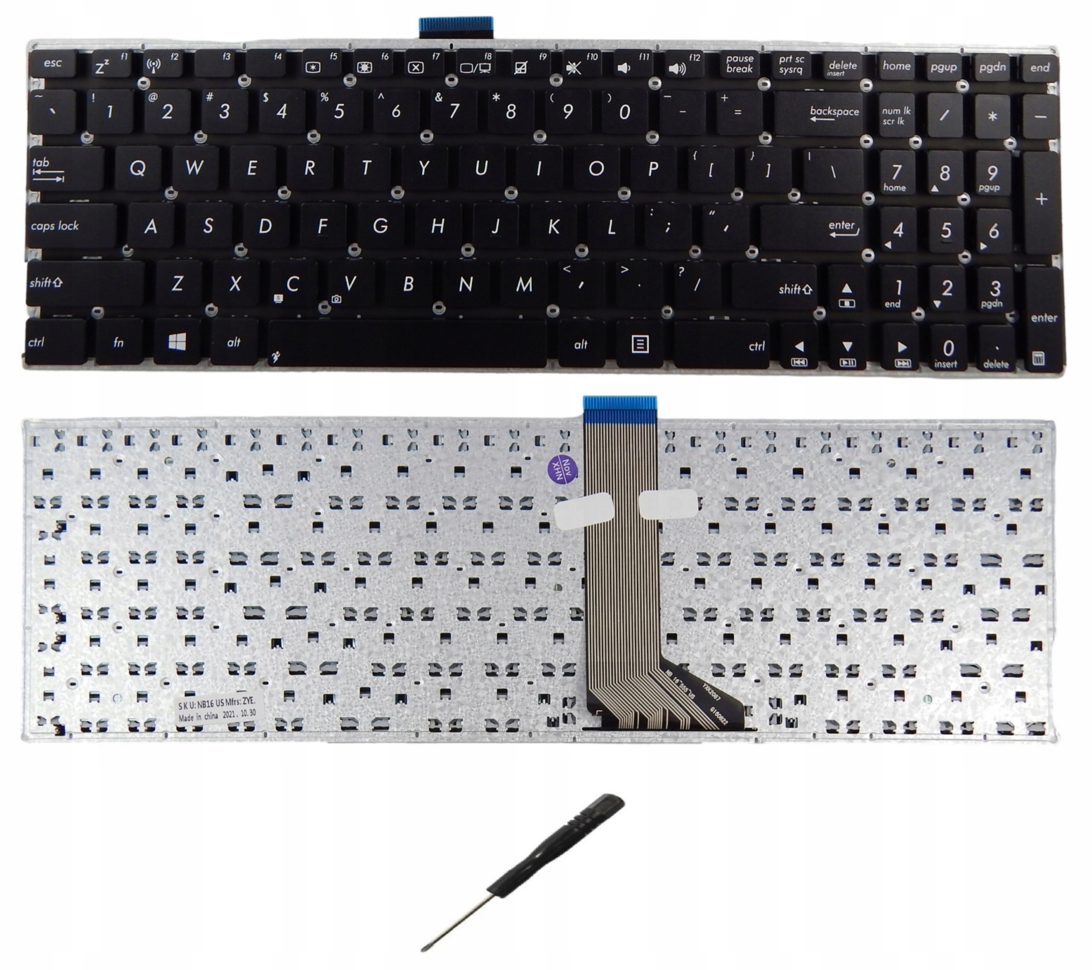 KLAWIATURA DO ASUS F555L F555LA F555LD A555L R556L w Strzelce Opolskie ...