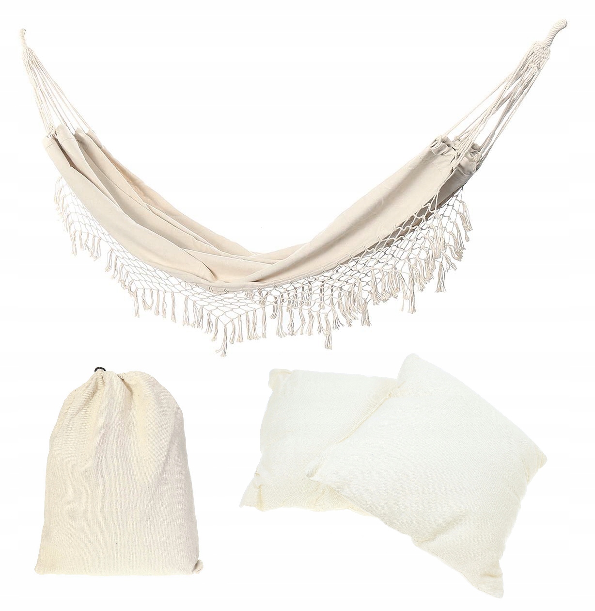 Hamak Brazylijski Boho Huśtawka 2 x Poduszki XXL (5900291334110) • Cena ...