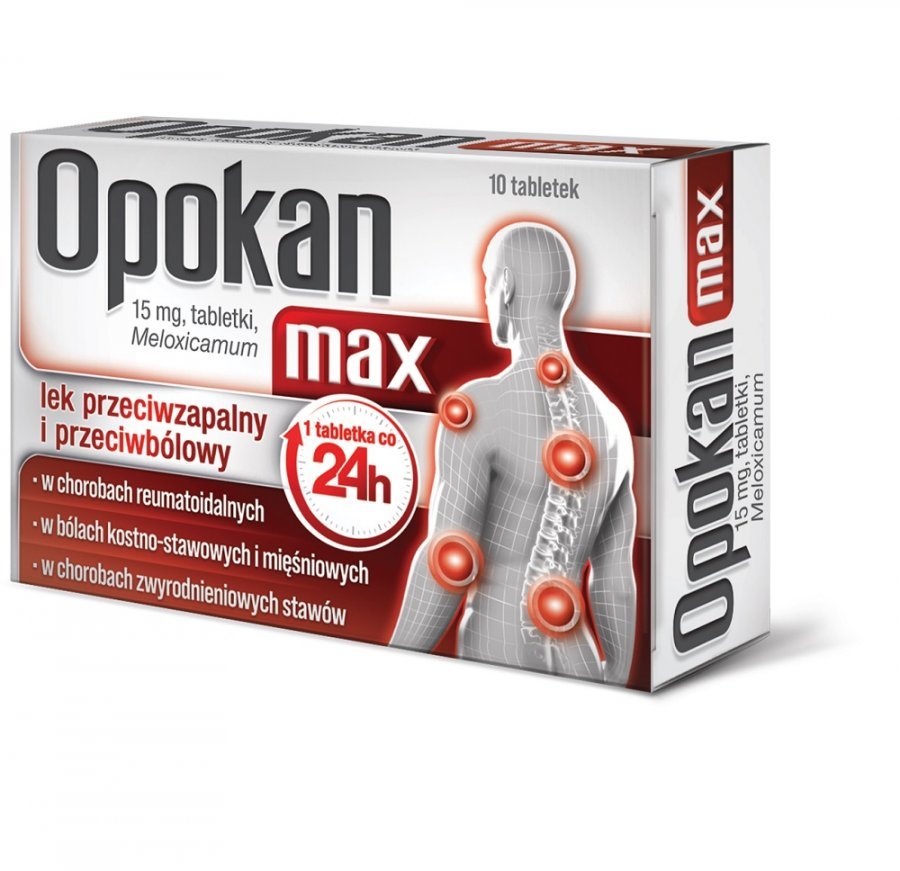 Opokan Max lek przeciwzapalny przeciwbólowy 15 mg 10 tabletek ...