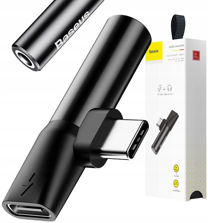 Adapter Baseus USB Typ-C na Jack 3.5mm + USB Typ-C - Sklep, Opinie ...