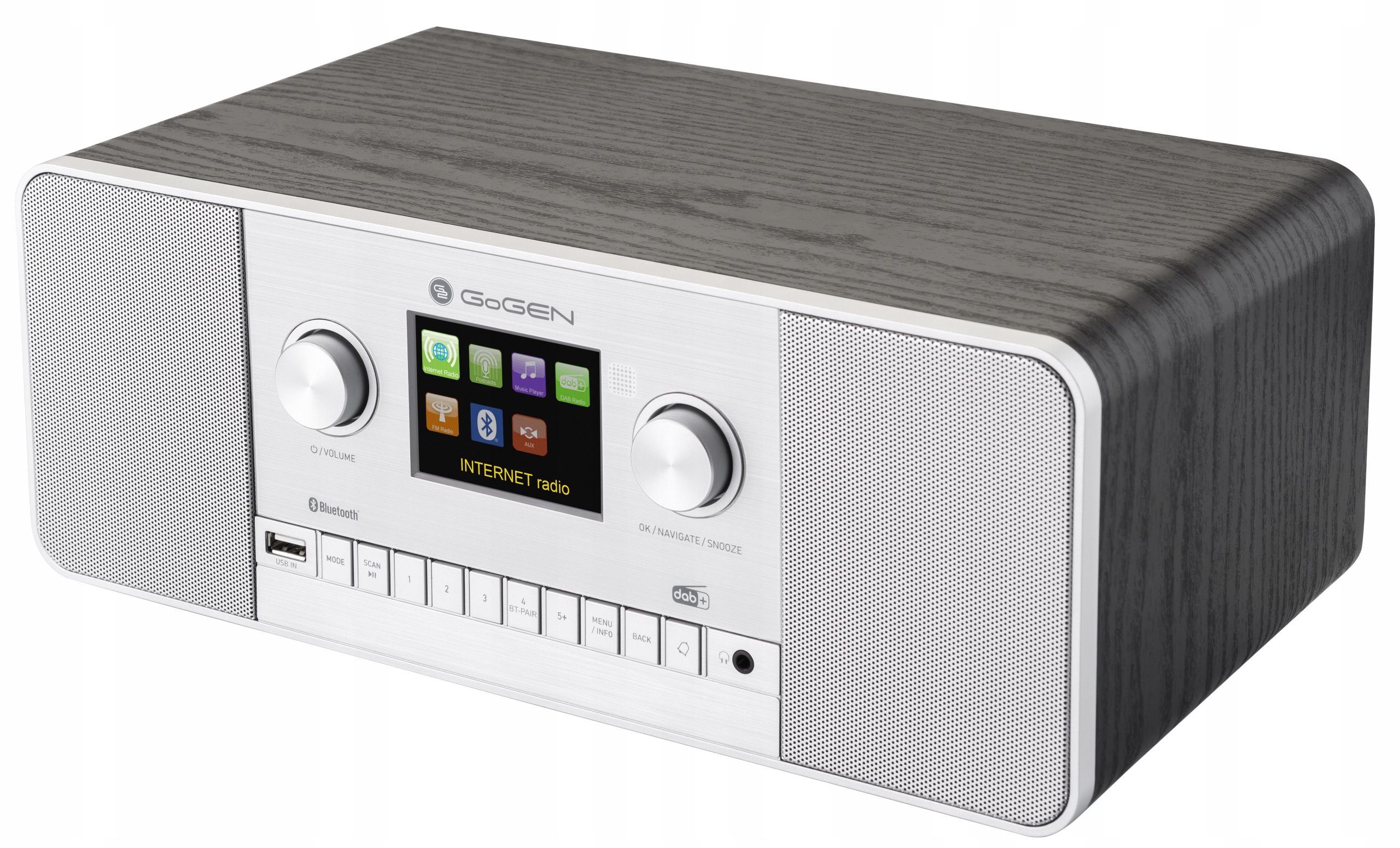 Radio internetowe sieciowe zegar budzik DAB+ FM GoGEN IR257BTDAB ...