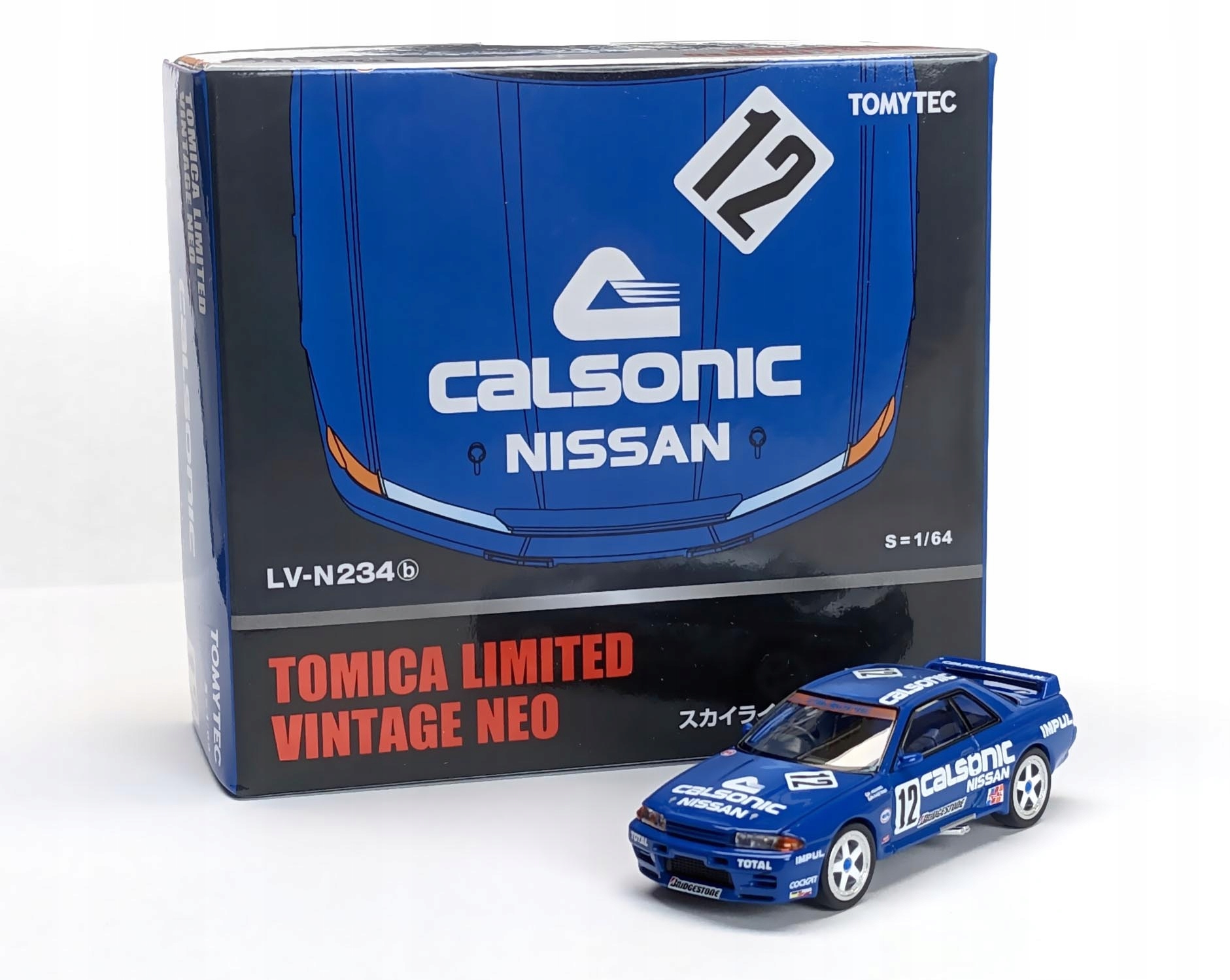 NISSAN SKYLINE GT-R CALSONIC RACING #12 1/64 (4543736315209) • Cena ...