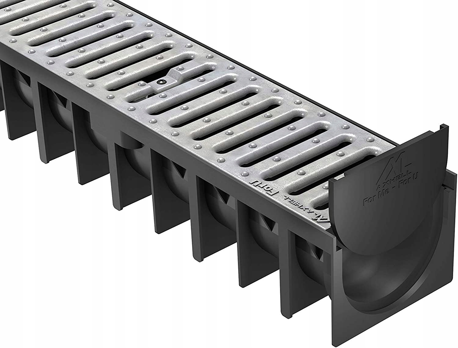 Kanał odwodnieniowy z rusztem ocynkowanym ForU70 liniowy A15 AXHELL ...