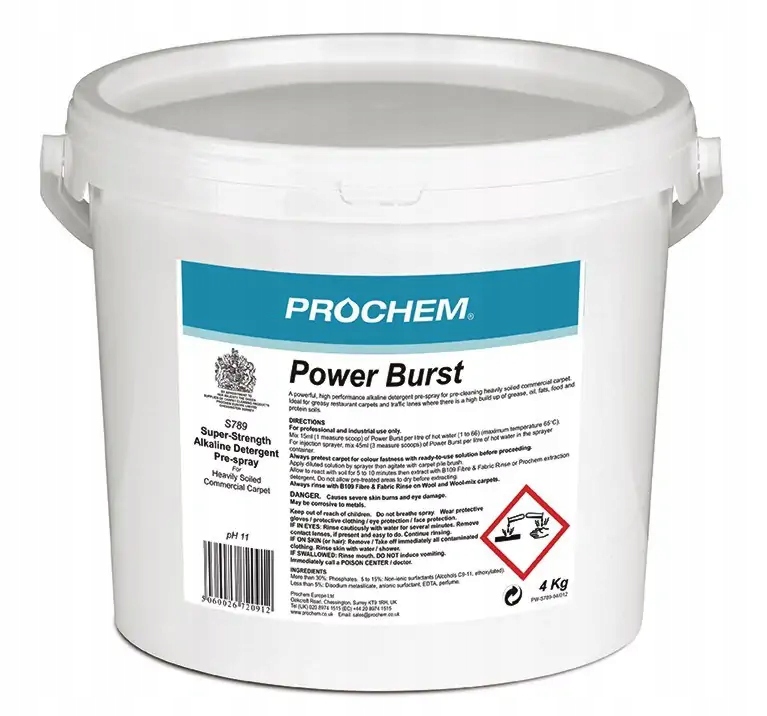 Prochem Power Burst 4kg Preparat do dywanów (5060026720912) • Cena ...