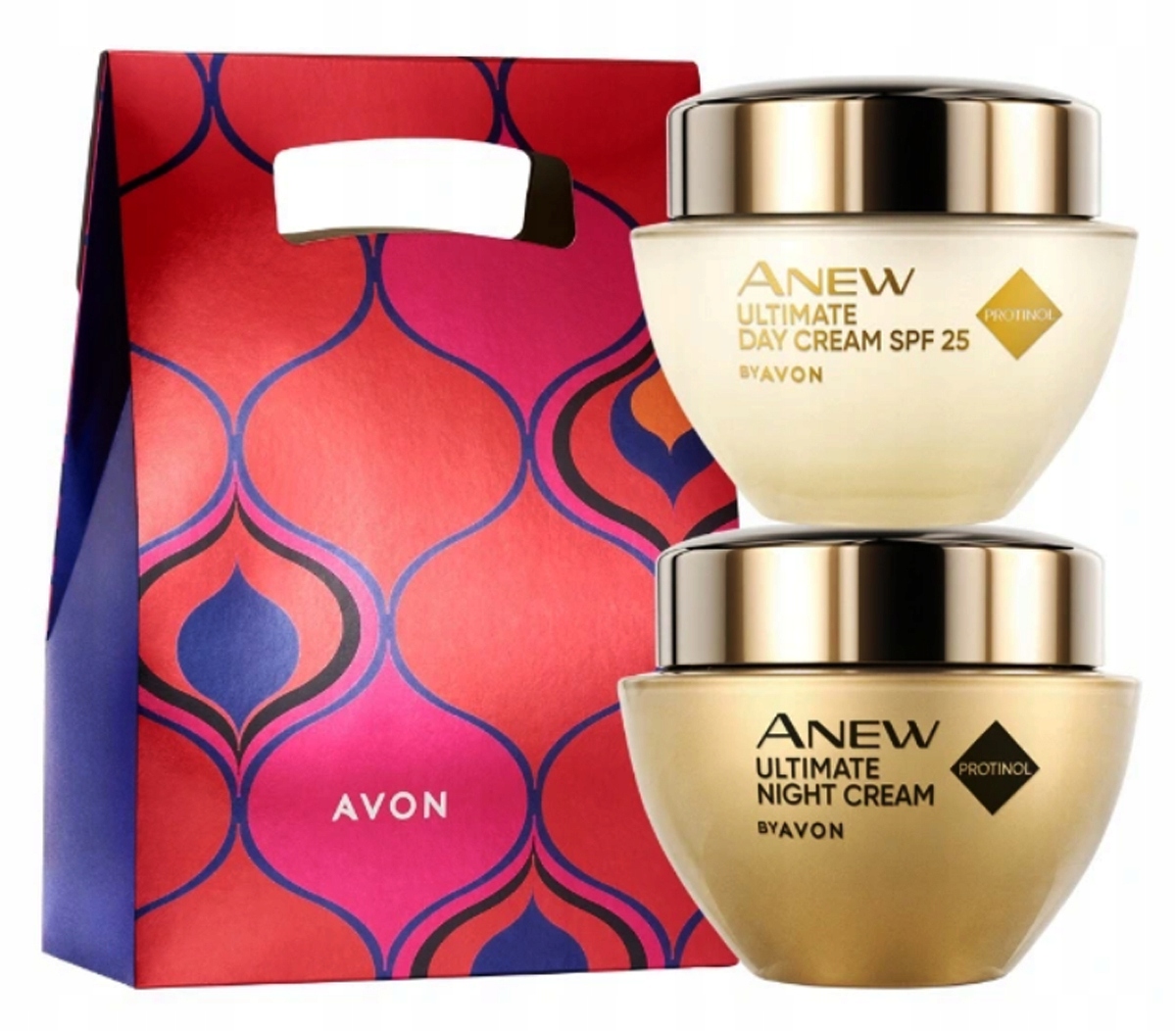 AVON ANEW ULTIMATE KREM DZIEŃ + NOC PREZENT ZESTAW 45 + TOREBKA ... AVON ANEW ULTIMATE KREM DZIEŃ + NOC PREZENT ZESTAW 45 + TOREBKA ...